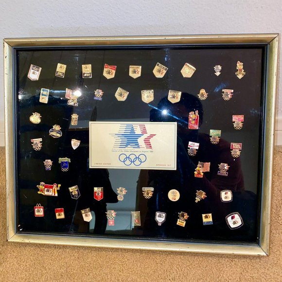 Wall Decor | Vtg 1984 La Olympics Complete Sponsor Pins Collection ...